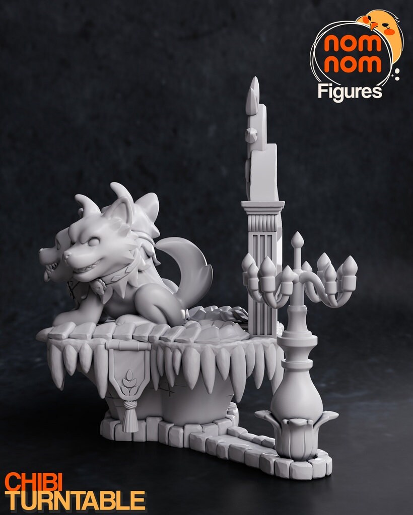 Cerberus From Hades Chibi 3D Printed Miniature Fan Art - Etsy Singapore