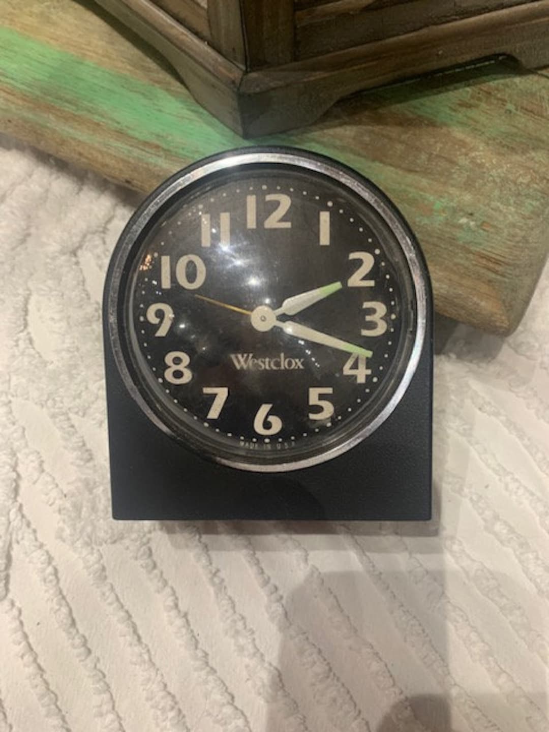 1970s Westclox Alarm Clock Black Chrome Portable Wind-up - Etsy