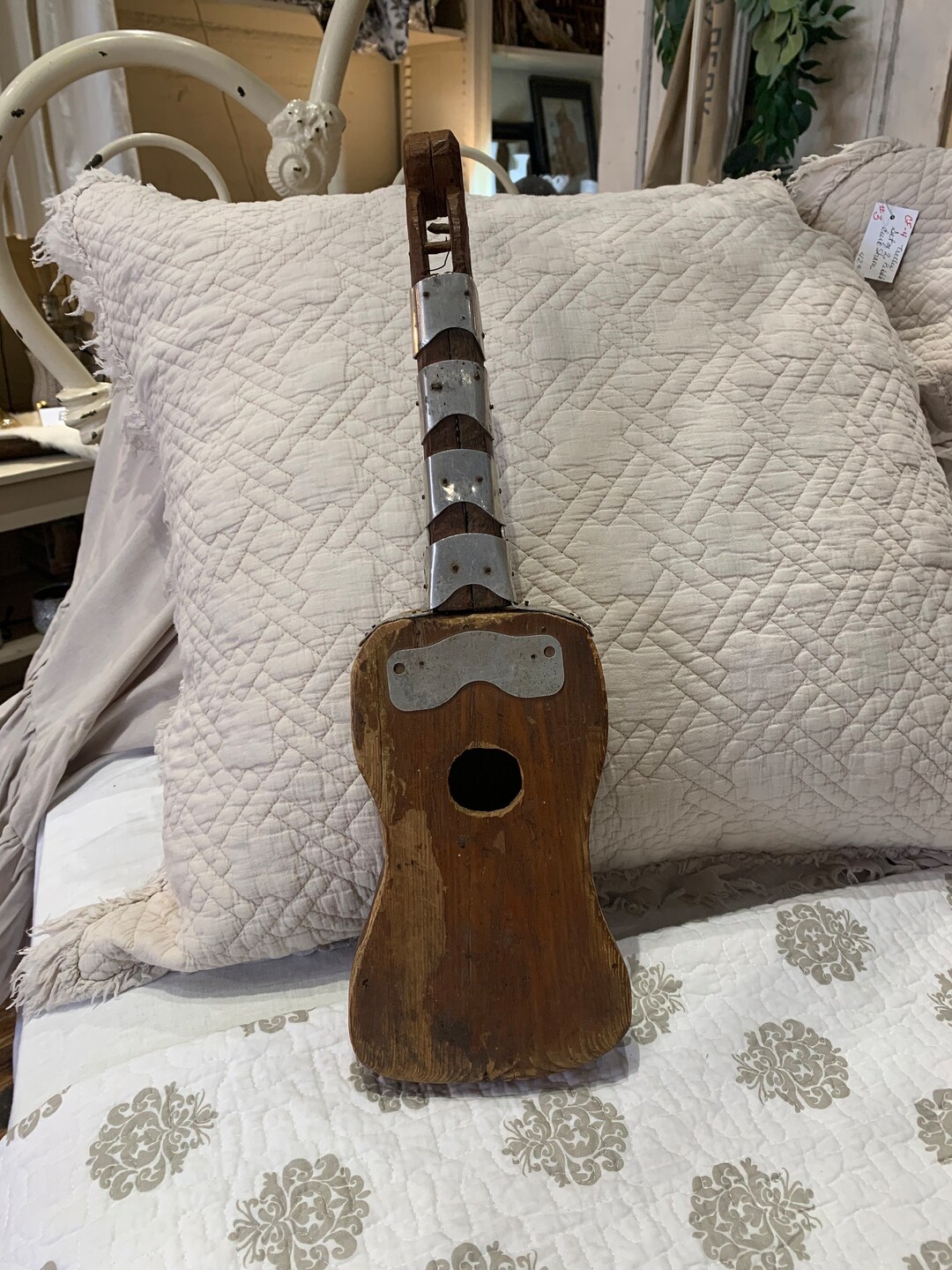 1950s Folk Art Instrument, Hand-made/carved Violin or Fiddle ...