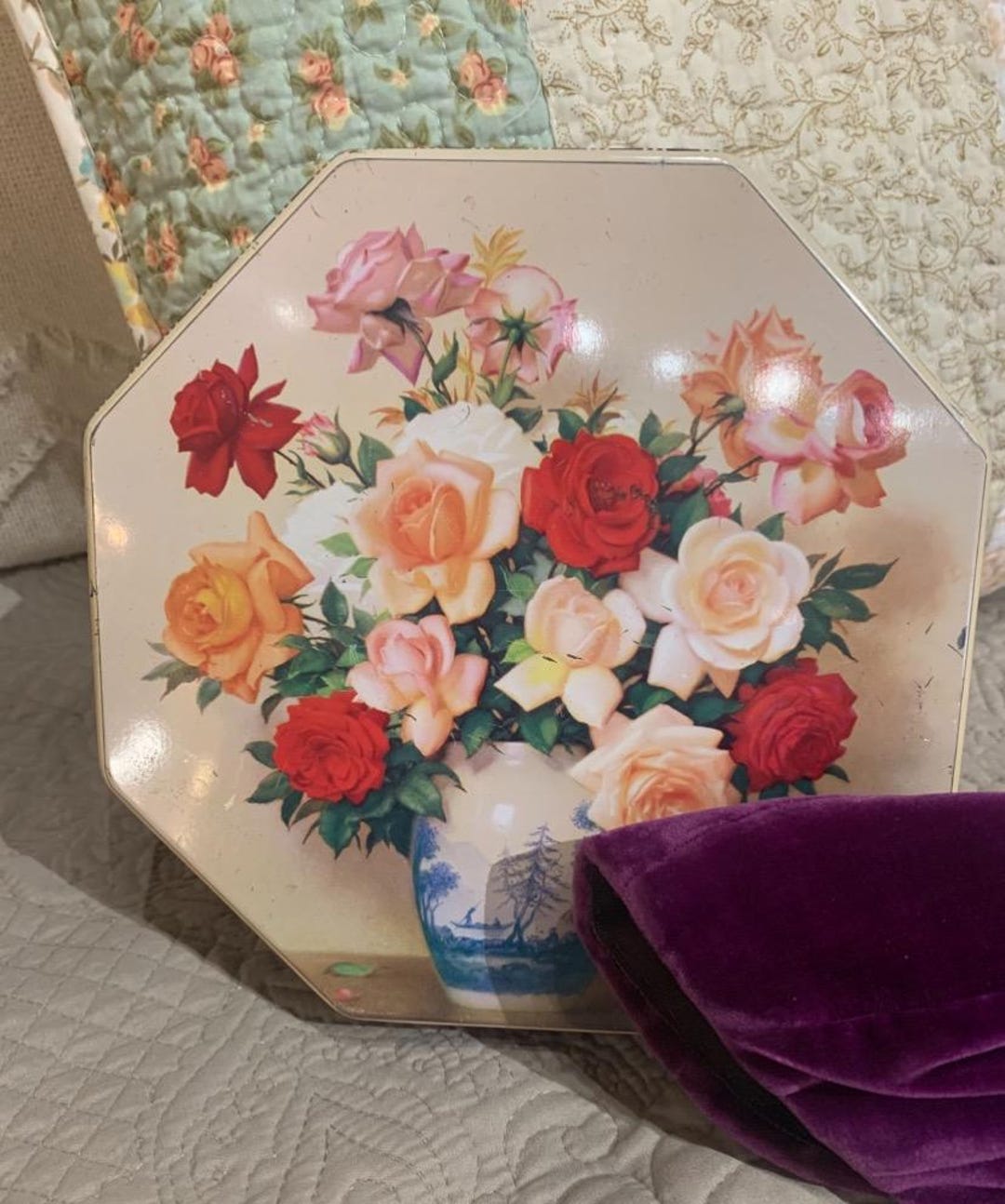 1970s Tin Container, Elegance, Container Made in England, Valley Brook ...