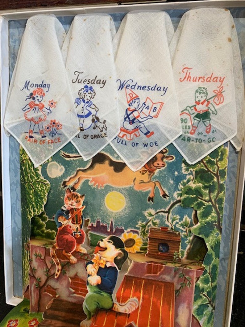 1930s Hey Diddle Diddle, Geraldine Clyne, Pop-up Scene With Day-to-day ...