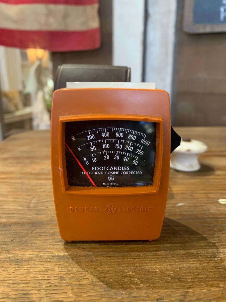 1960s GE Foot Candle Meter, Color Corrected, With Case - Etsy