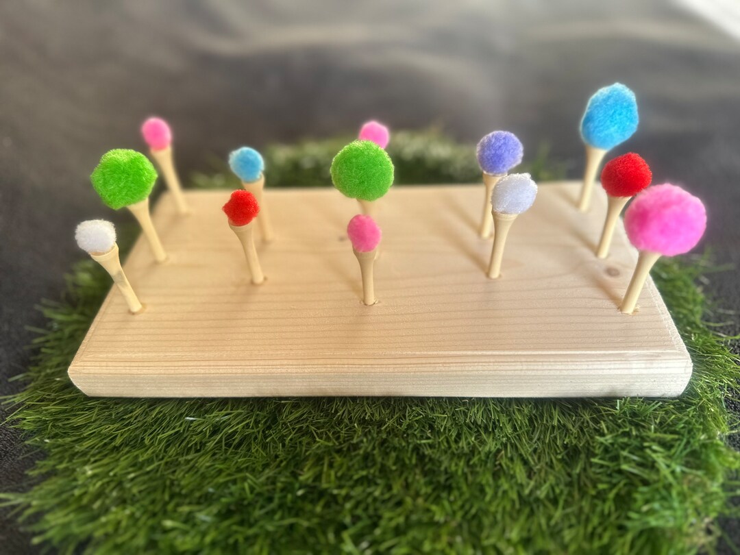 Montessori Pom Pom Board-fine Motor Skills Resource - Etsy