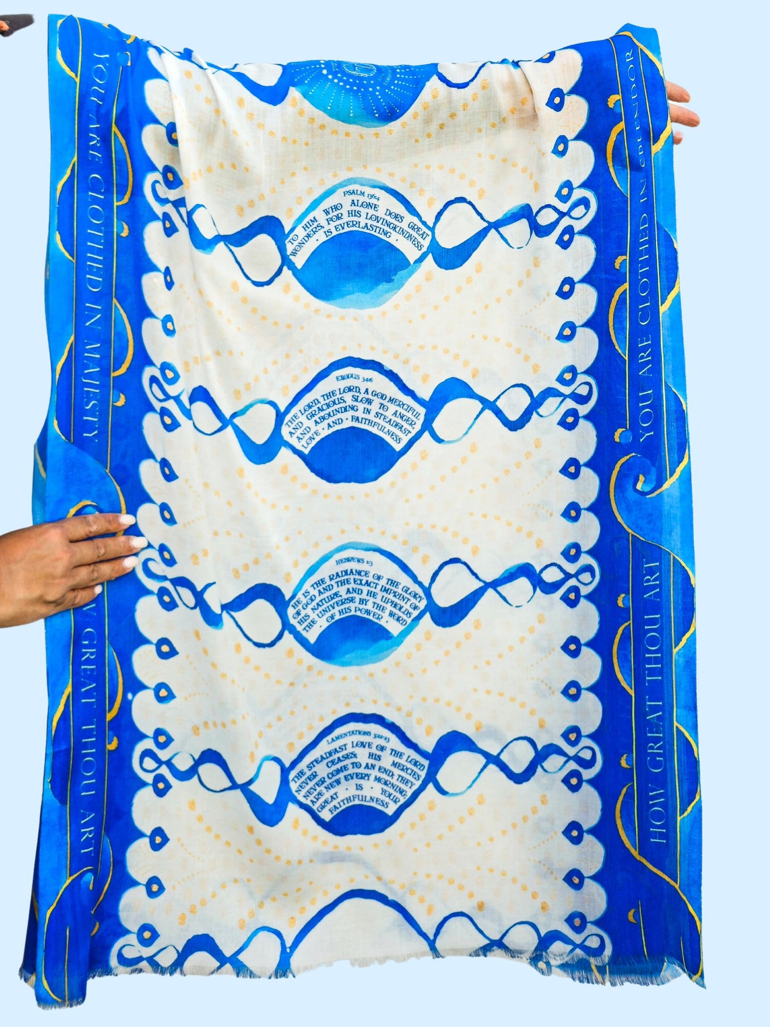 How Great Thou Art Prayer Shawl – Luxuriously Soft, Lightweight Modal ...