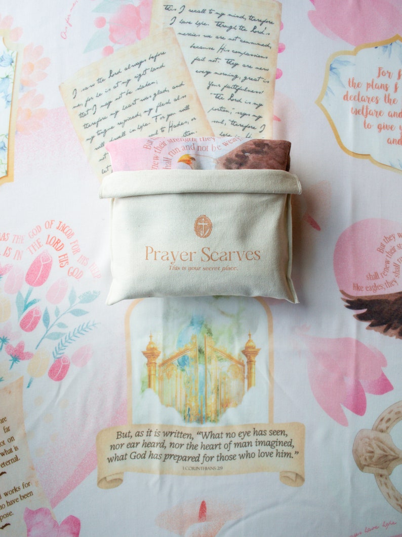 Pink Prayer Shawl: Christian Bible Verse Scarf, Inspirational Gift - Etsy
