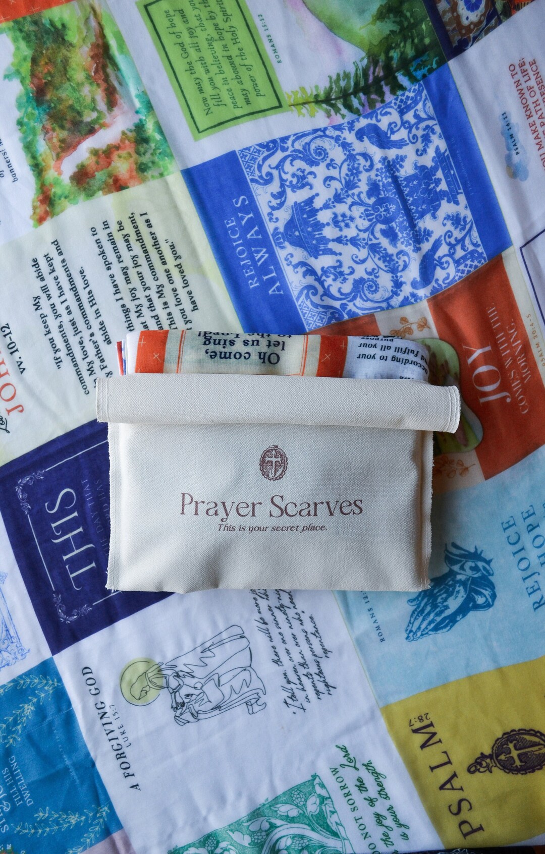 Christian Gift Joyful Scripture Prayer Scarf Christian Gifts Colorful ...