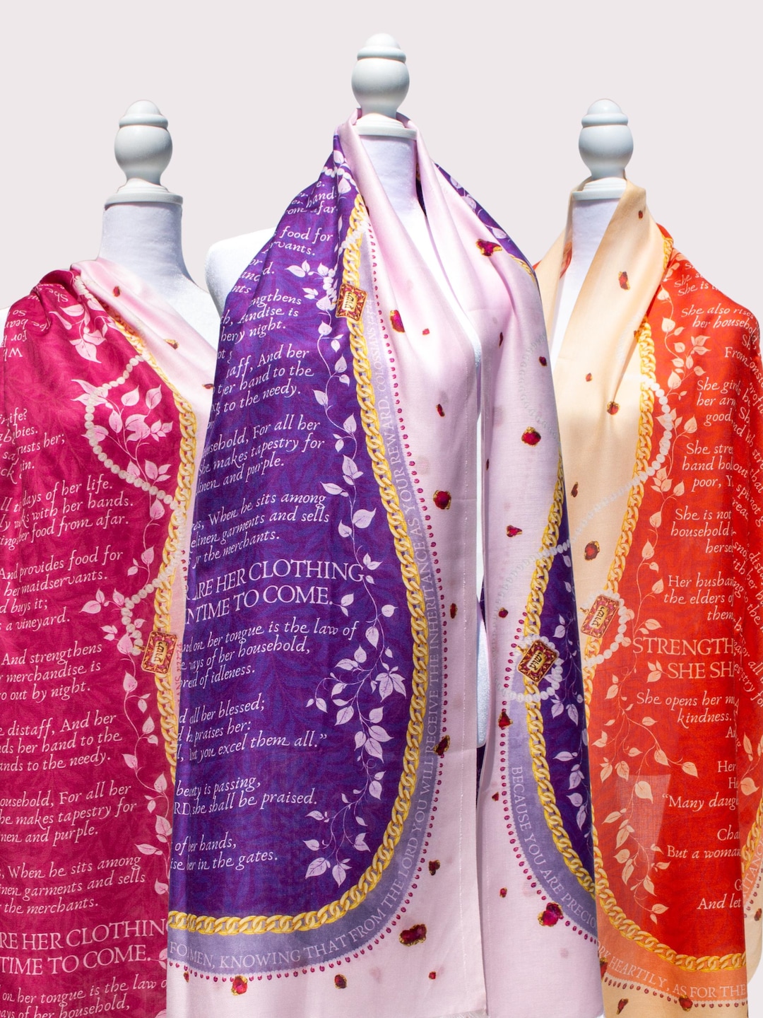 Proverbs 31 Modal Scarf | Christian Scripture Shawl, Ruby Accents ...