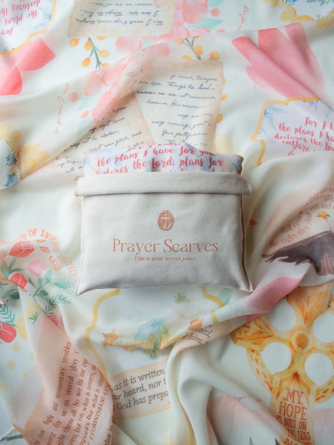 Hope honeysuckle Christian Gift Scarf Inspirational Prayer Scarf Bible ...