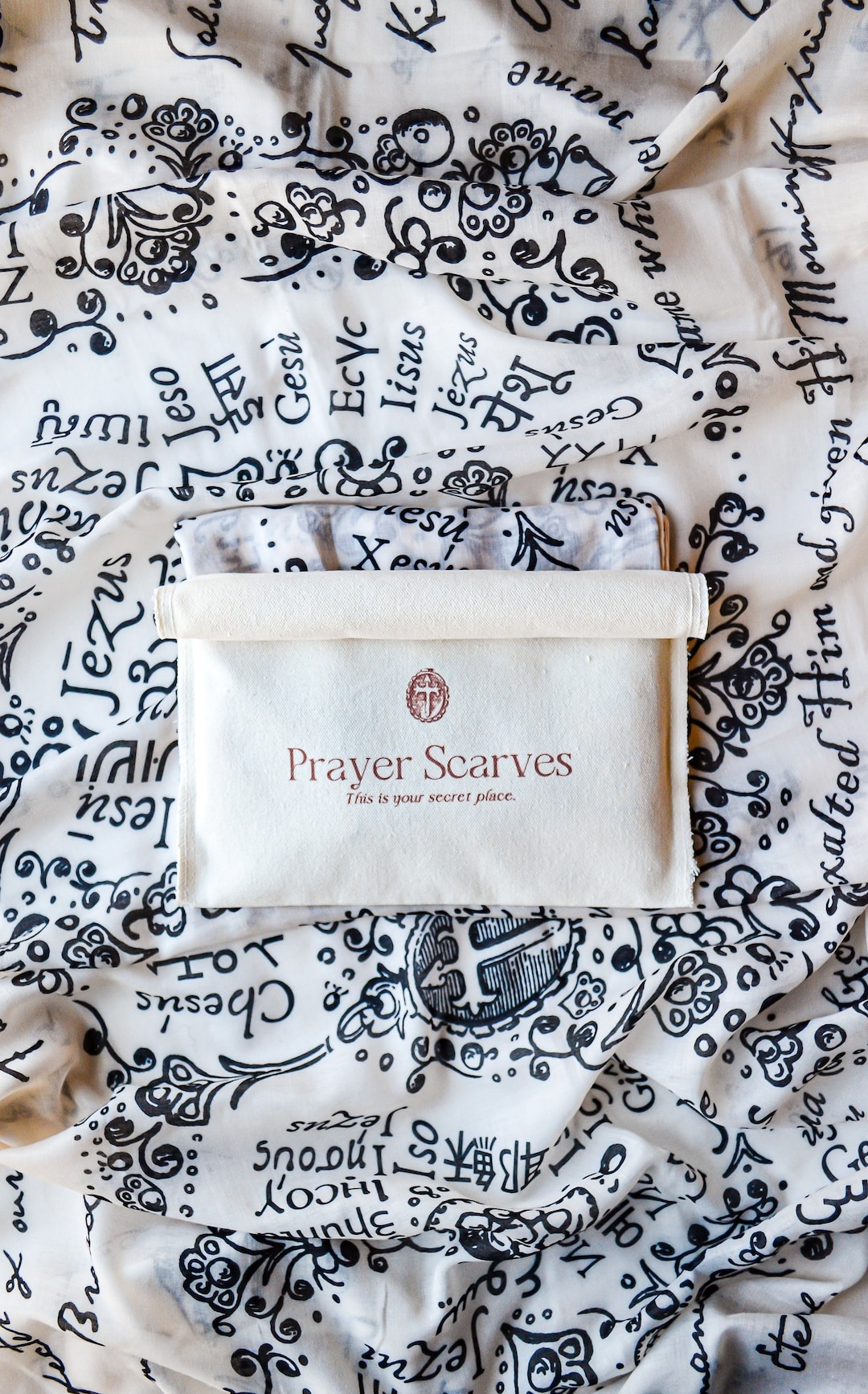 Christian Gift Scarf Shawl With Jesus's Name in 75 Languages 84 Titles ...