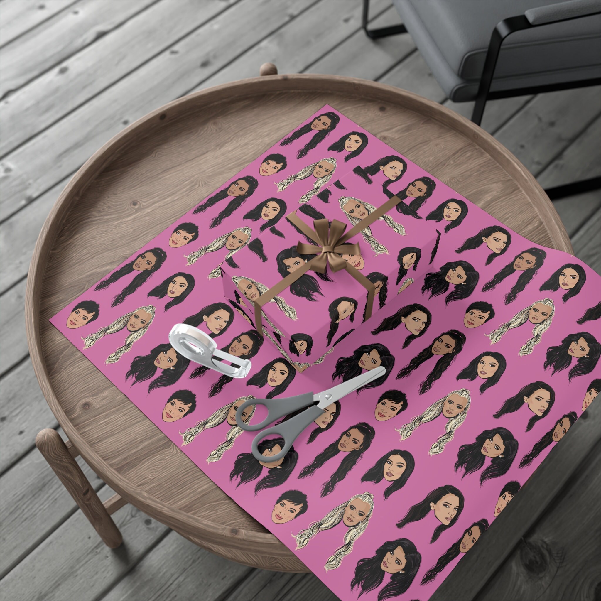 Keeping up With the Kardashians Gift Wrapping Paper Rolls - Etsy