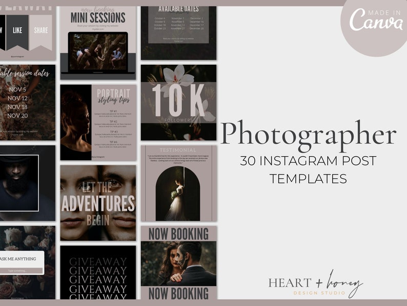 30 Instagram Post Templates | Canva Social Media Templates for ...
