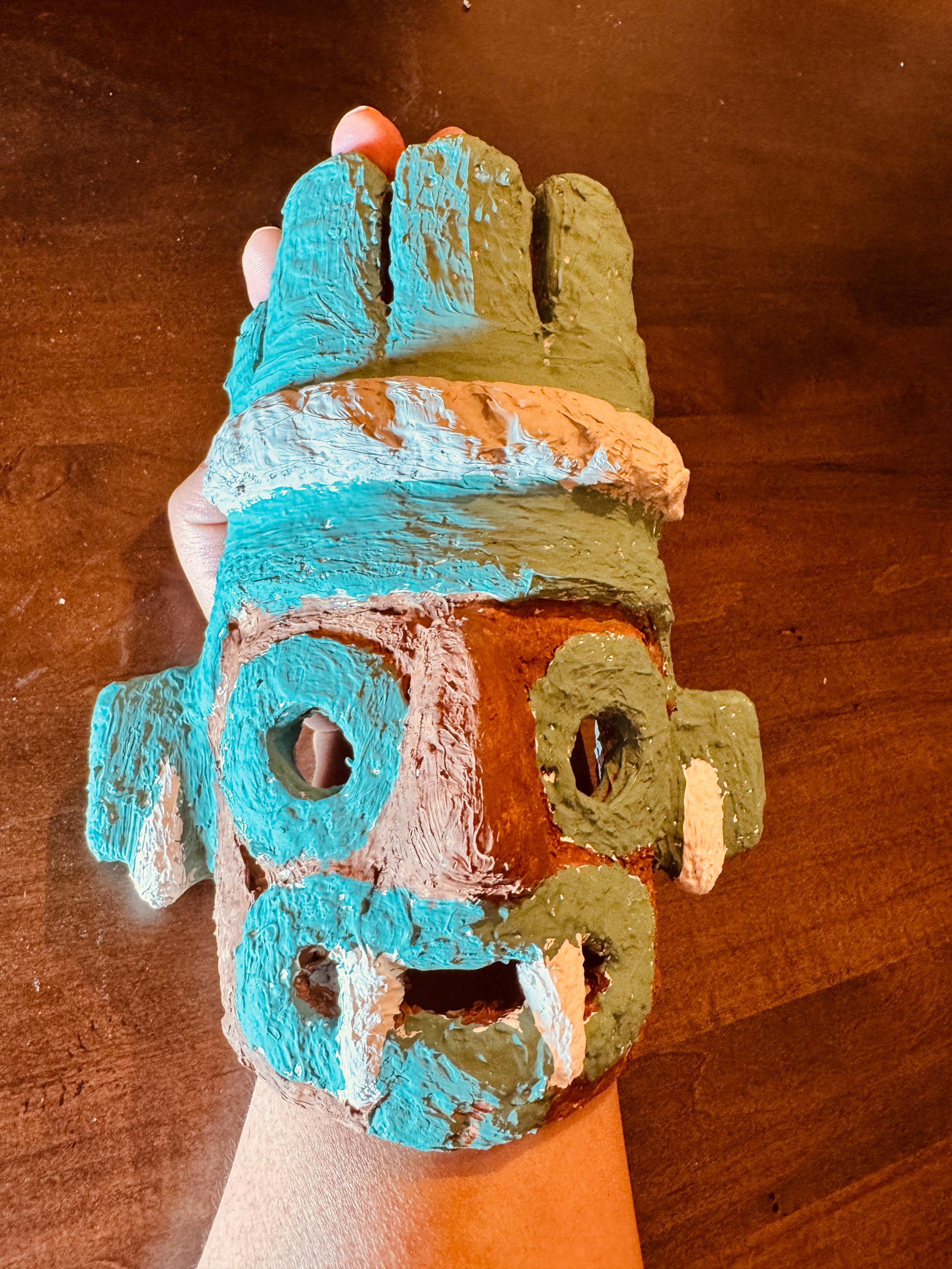 Aztec Tlaloc Statue – Handcrafted Aztec Sculpture | Terracotta Clay ...