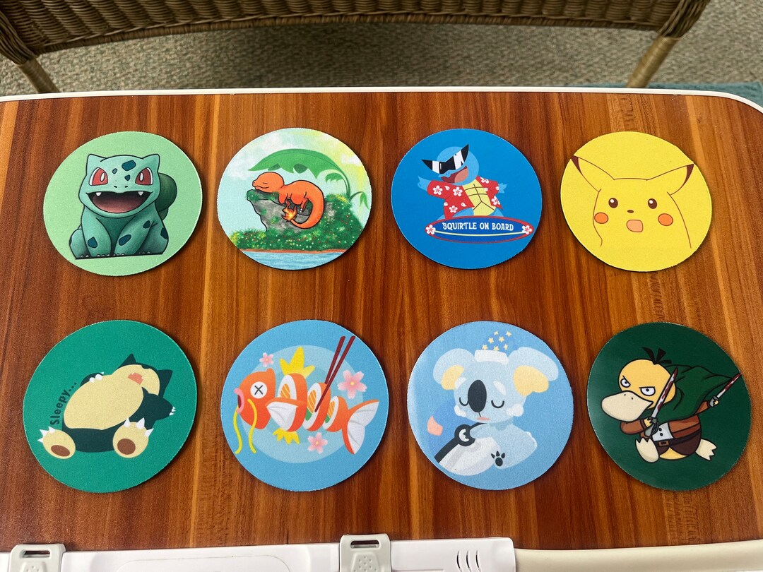 Coasters (4'' X 4'' X 0.12'')! Holiday Gifts, Desk Coasters, Gaming ...
