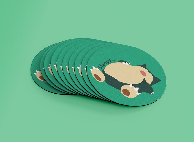 Sleepy Snorlax Ceramic Mug (11.8oz), Office Mug, Gaming Mug, Microwave ...