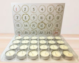 Candle Advent Calendar 2024 With Glass Candle Holder and Naras Activity ...