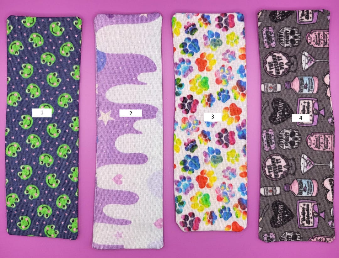 Upcycled Fabric Large Bookmarks - Etsy