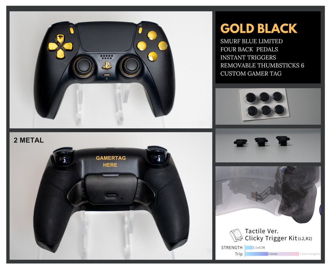 Sony Playstation 5 PS5 Dualsense Wireless Custom 4 Paddle Remap Pro ...