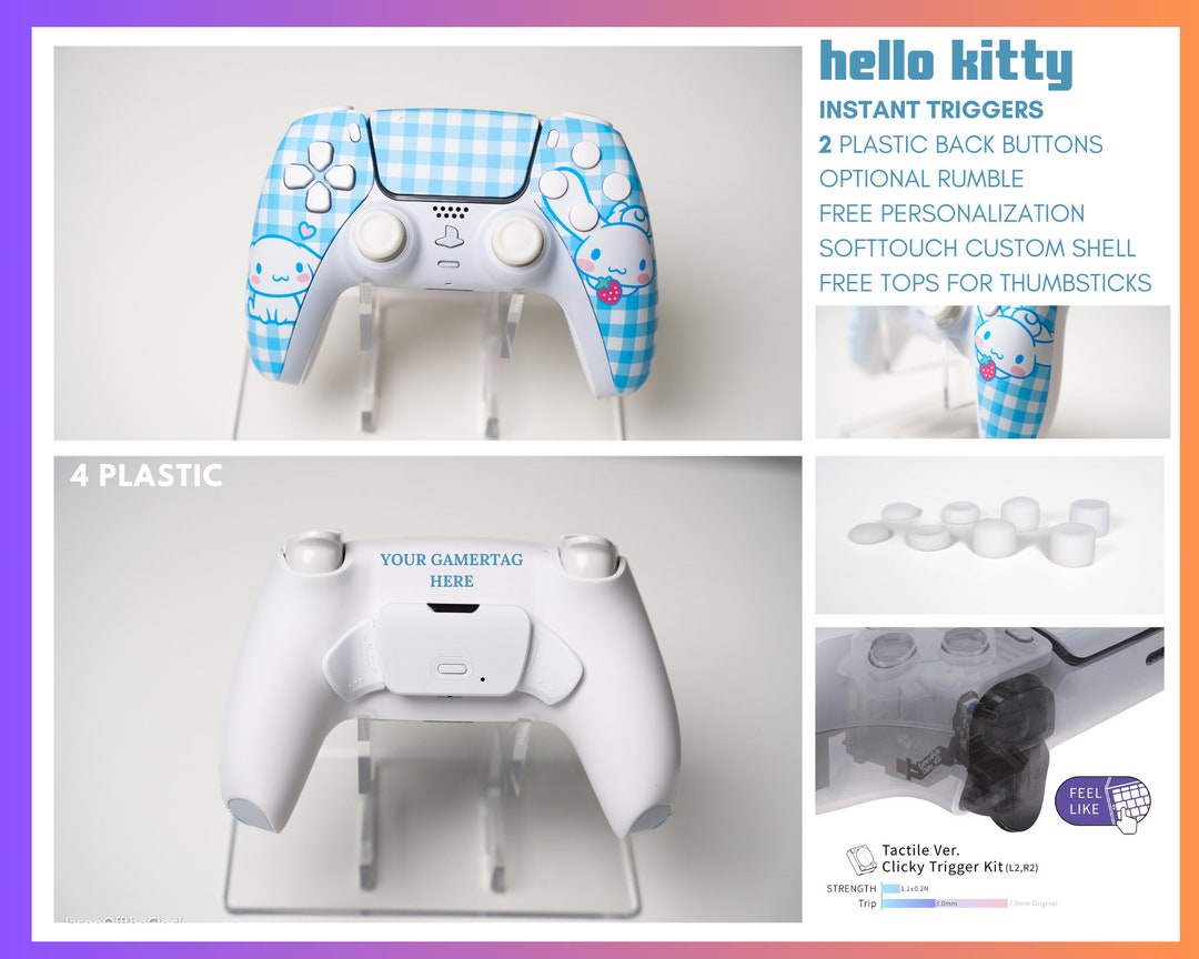 Premium PS5 Controllers With Back Buttons - Hello Kitty,crime Scene ...