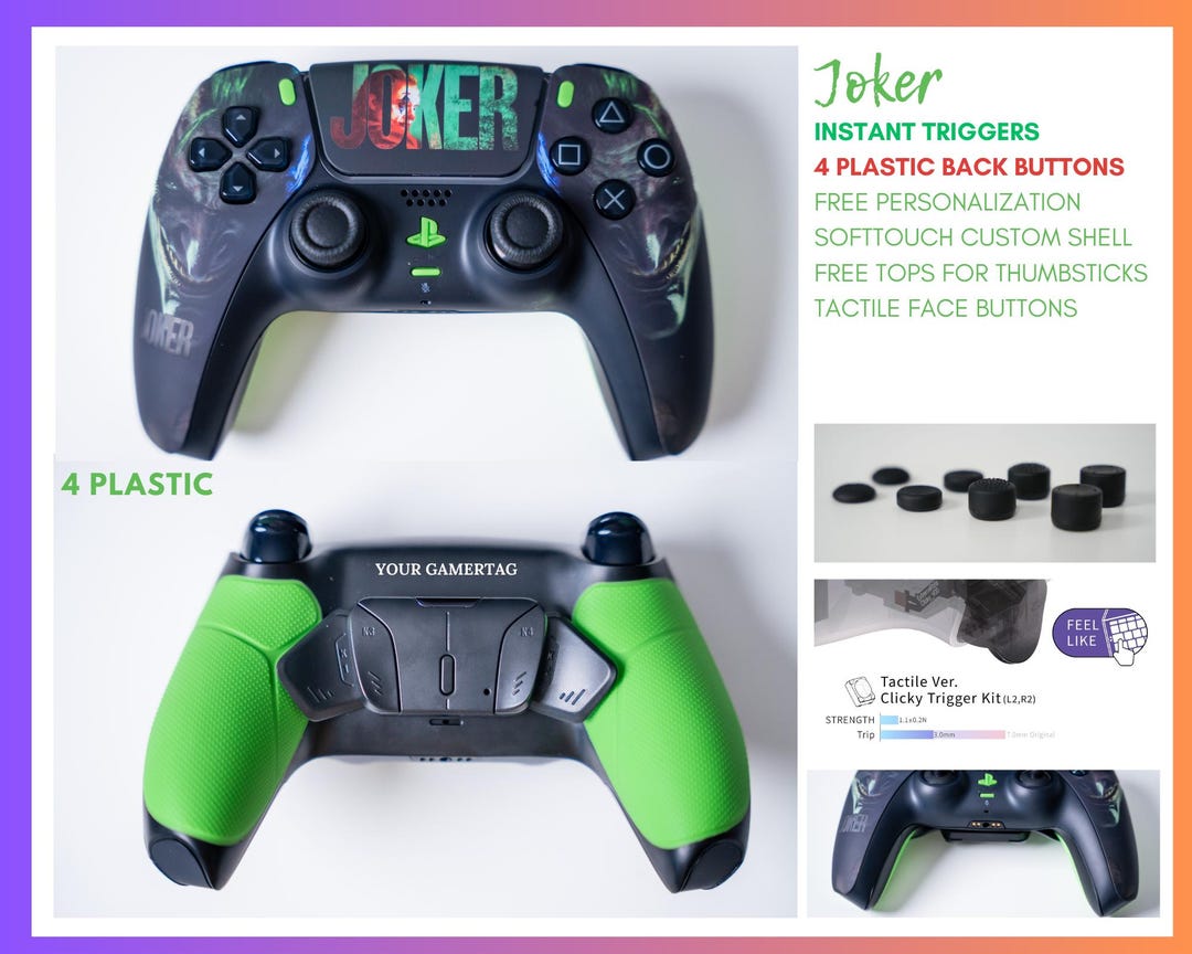 Premium PS5 Controllers With Back Buttons Hello Kitty,crime Scene ...