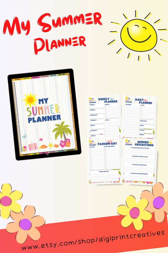 My Summer Planner printable | Etsy