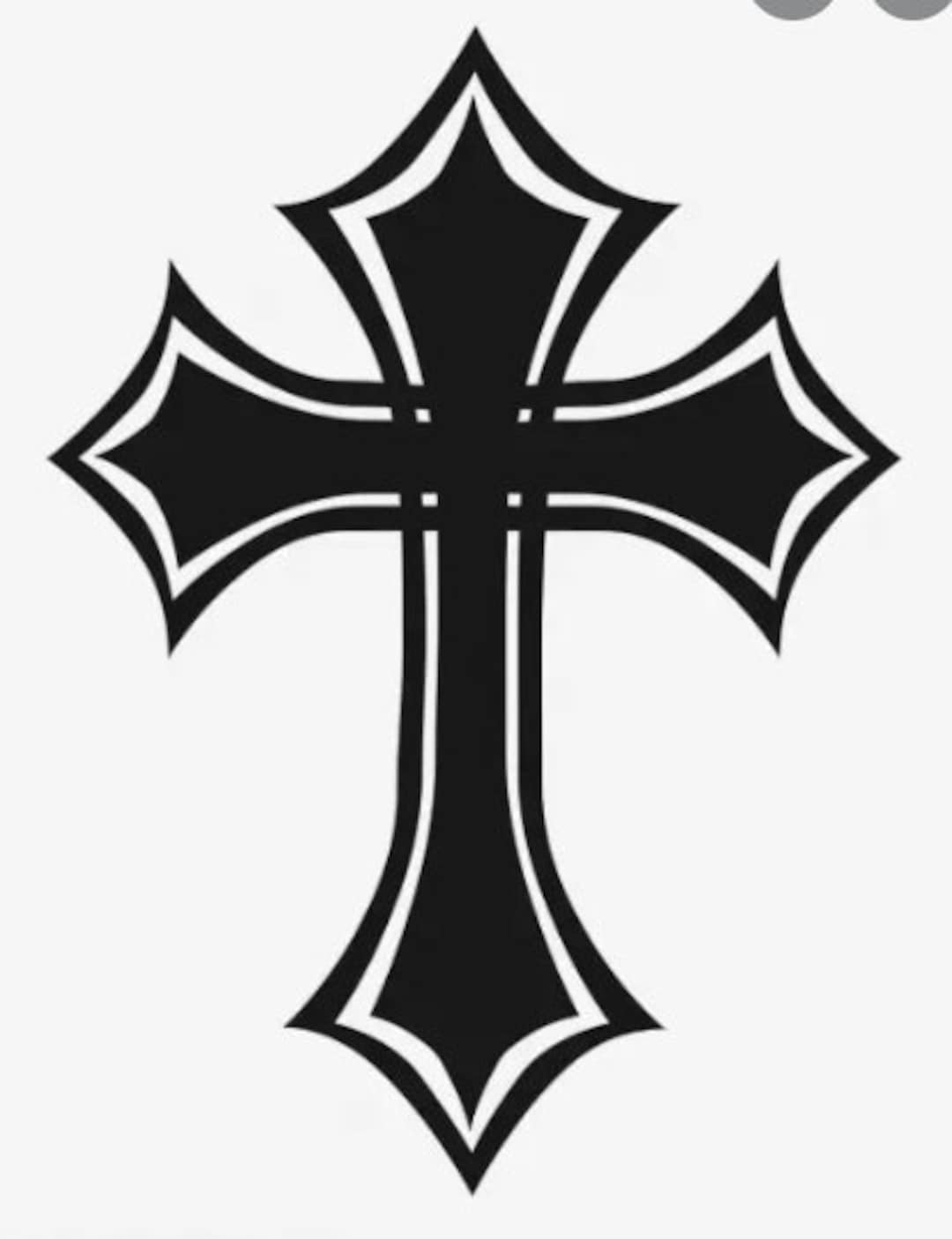 Black Gothic Cross W Lines Pes File Embroidery Digitization - Etsy UK