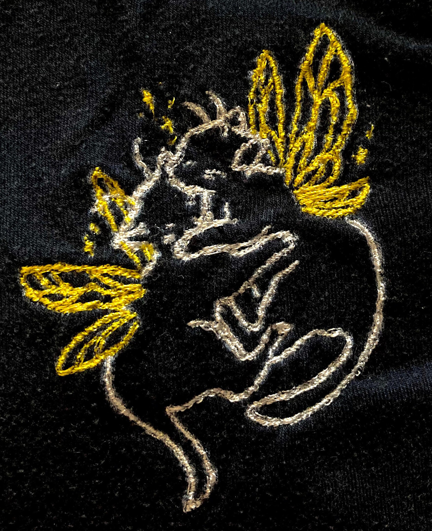 Fairy Kitty Embroidery Pes File Digitization - Etsy