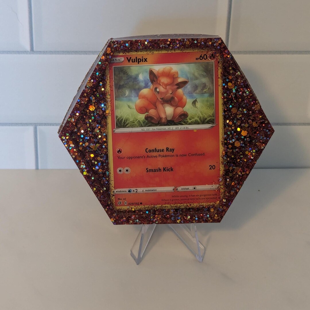 Pokémon Card Resin Coaster/trinket Dish - Vulpix - Etsy