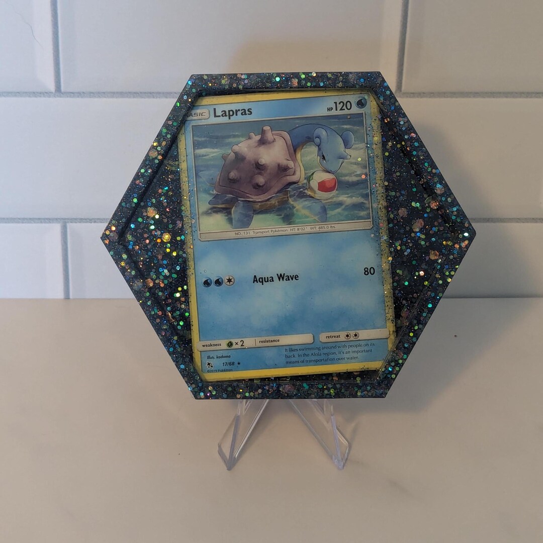 Pokémon Card Resin Coaster/trinket Dish - Lapras - Etsy