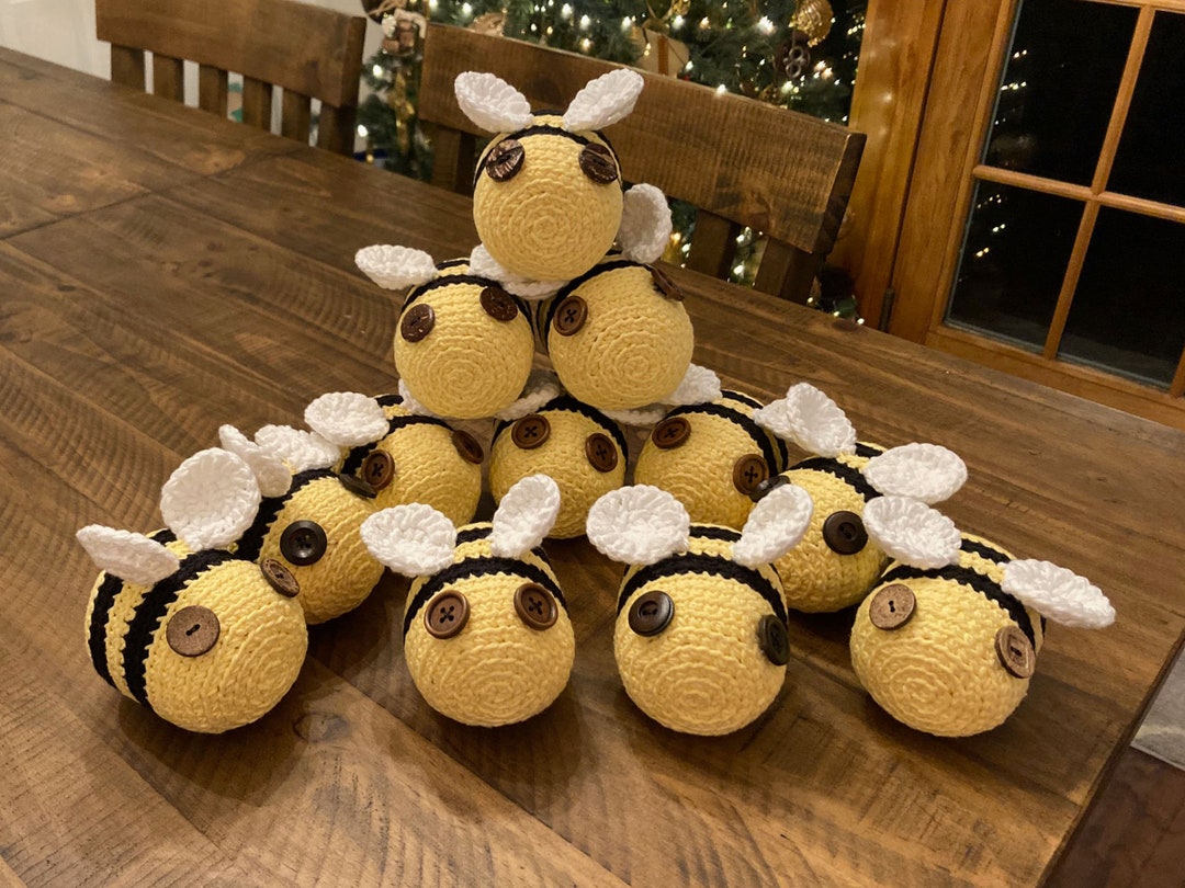 Bill the Emotional Support Bee, Crochet Bee - Etsy