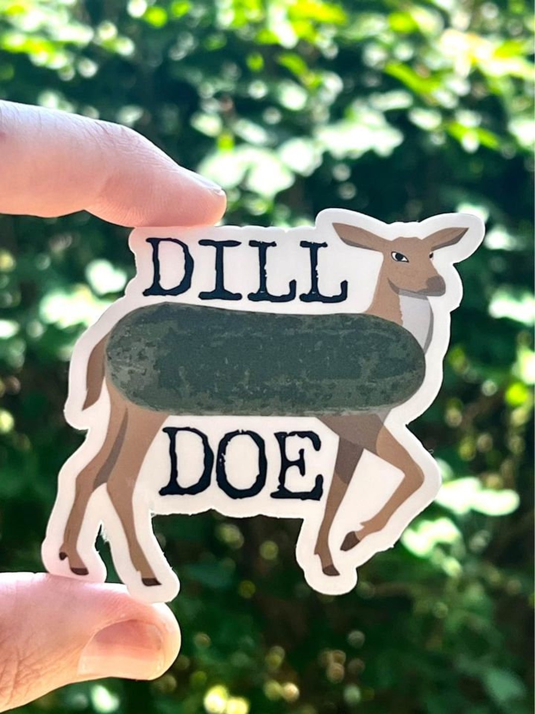Dill Doe Funny Waterproof Sticker Dildo Sticker Joke Sticker Etsy