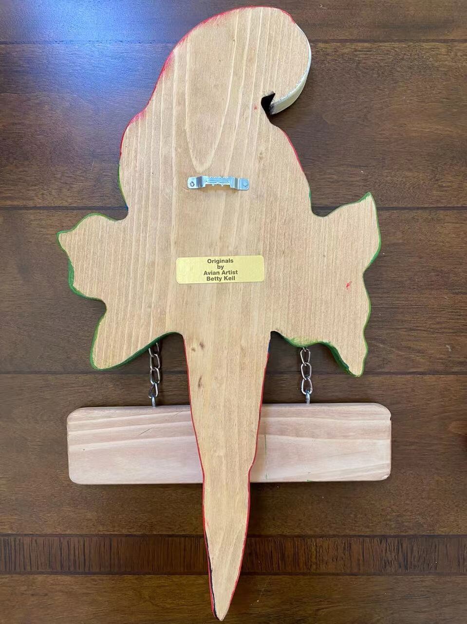 Handmade Parrot Wall Plaques 16 by 12 Outdoor Decoration Welcome Sign ...