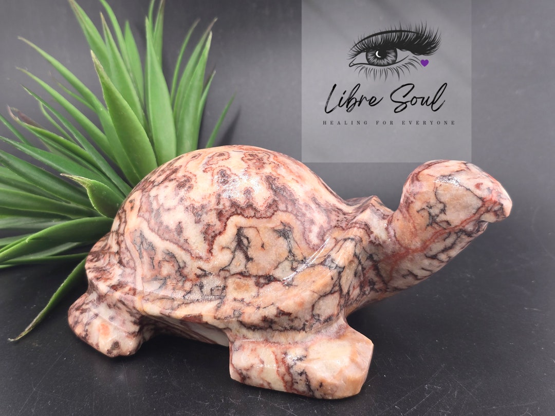 Natural Pork Stone Tortoise Crystal Pork Stone Turtle Crystal Carving 6 ...