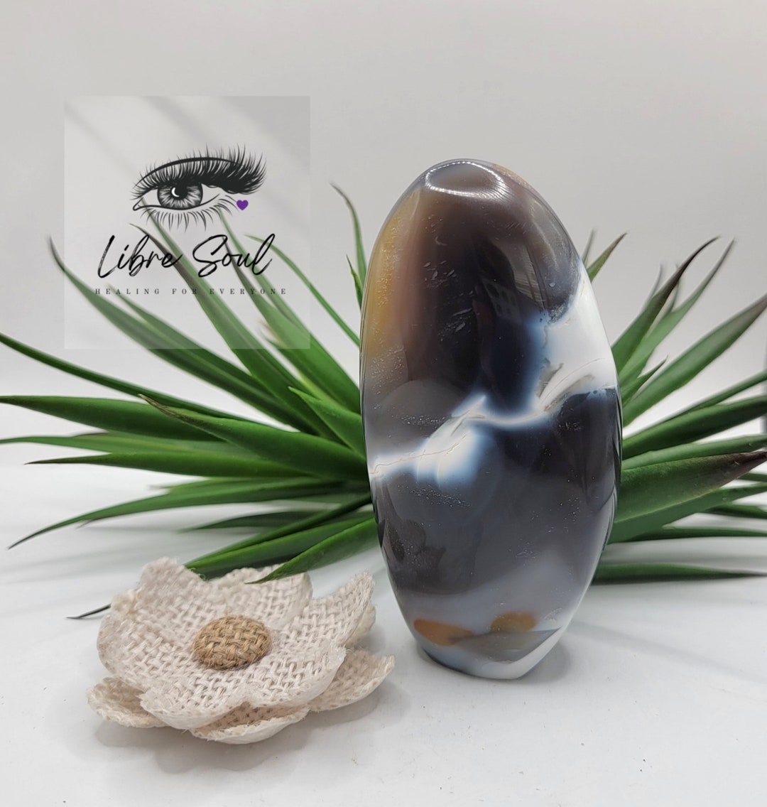 Natural Orca Agate Crystal Freeform Darling - Etsy