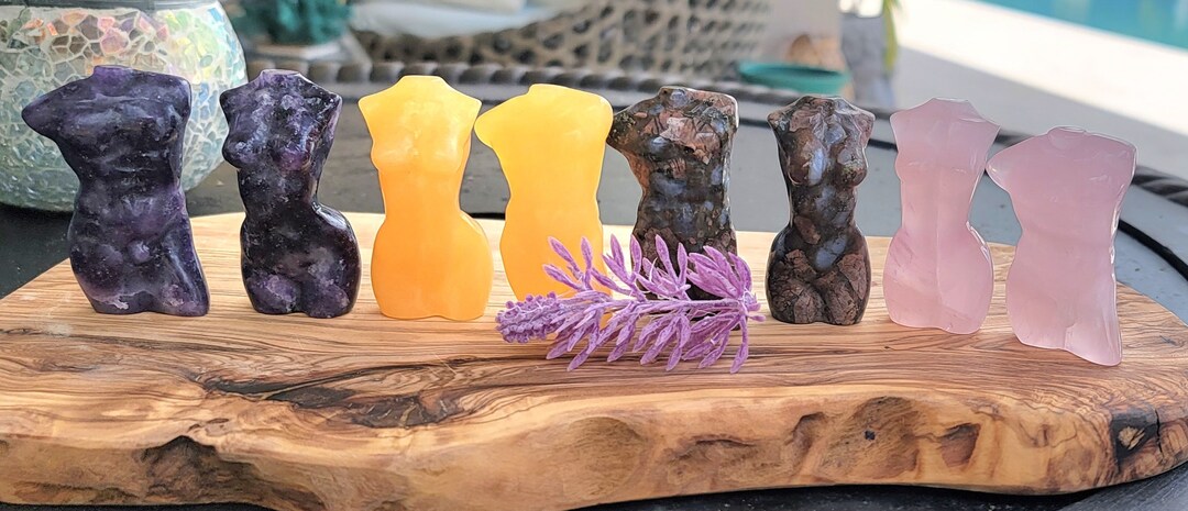 Naturally Carved Crystal Female and Male Goddess Bodies - Etsy