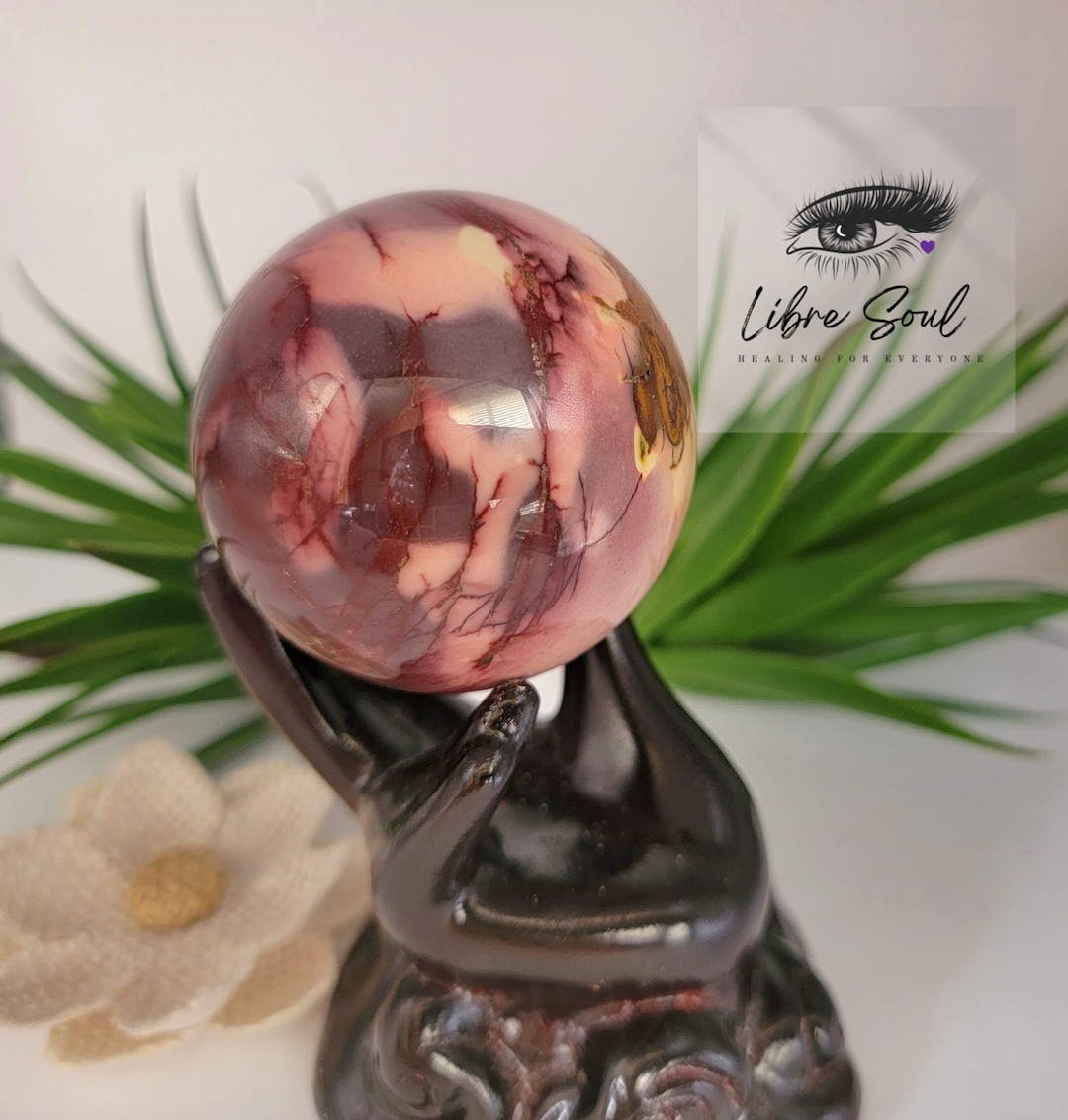 Natural Mookaite Jasper Crystal Sphere 55mm/210 Grams - Etsy