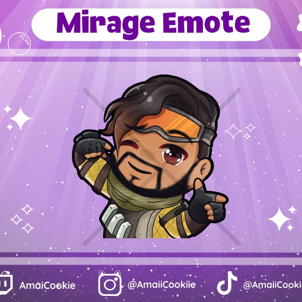 Apex Legends Mirage Twitch Emotes - Etsy Australia