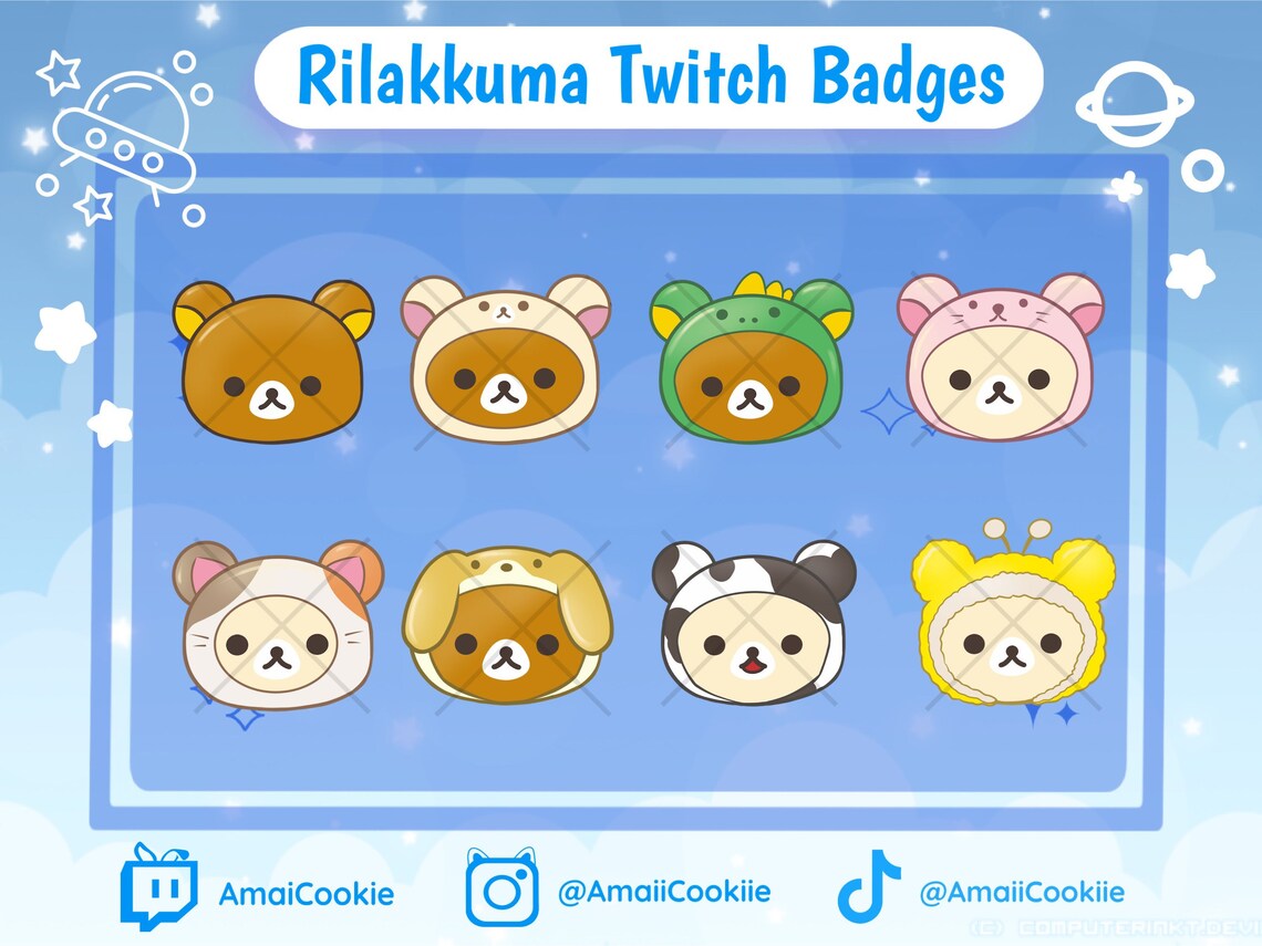 Bear Badge Set - Etsy