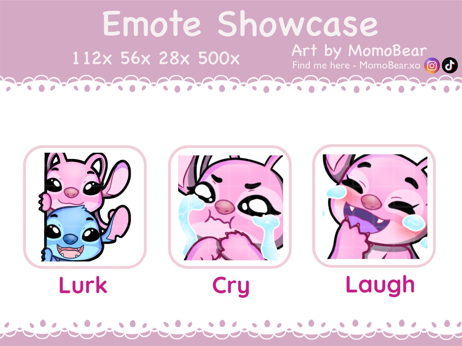 Angel Emote Bundle Lilo and Stitch - Etsy