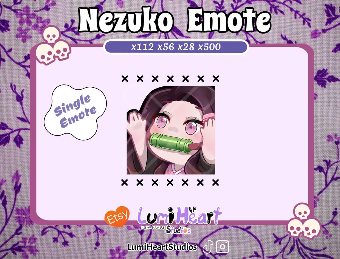 Nezuko - Demon Slayer Single Emote - Etsy