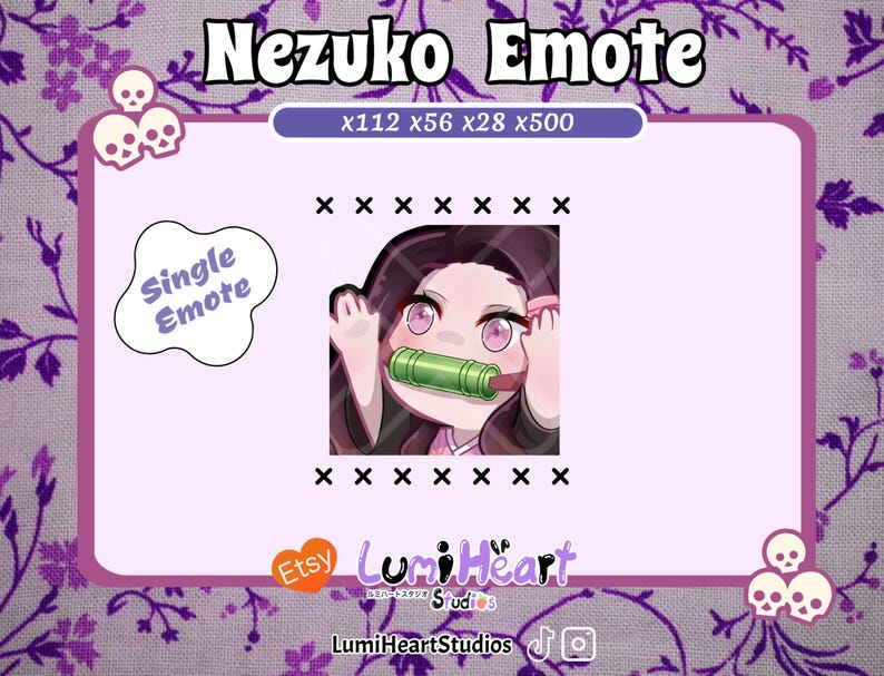 Nezuko - Demon Slayer Single Emote - Etsy