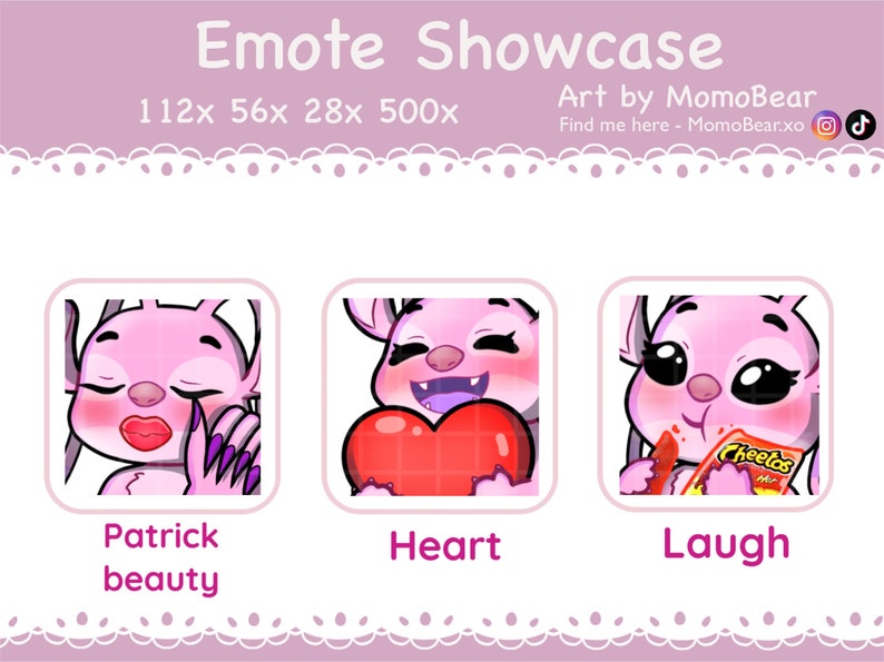 Angel Emote Bundle Lilo and Stitch - Etsy Australia