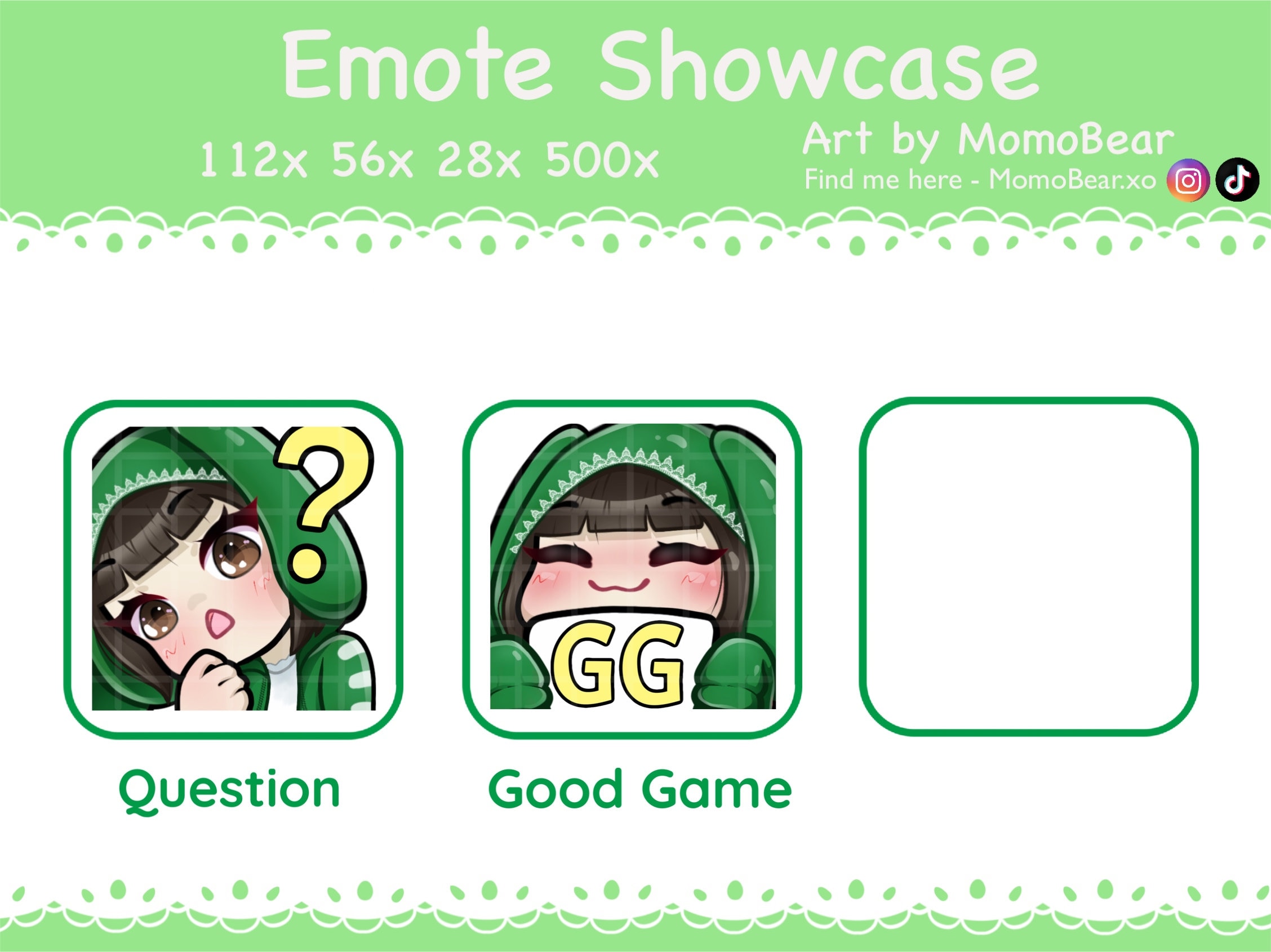 Feng Min Green Bunny Emote Bundle - Etsy