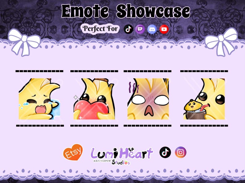 Banana Peely Fort Emote Bundle - Etsy Australia