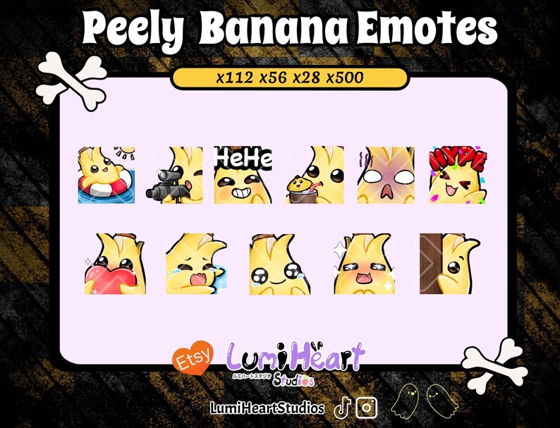 Banana Peely Fort Emote Bundle - Etsy Australia