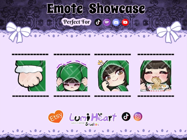 Feng Min DBD Green Bunny Emote Bundle - Etsy