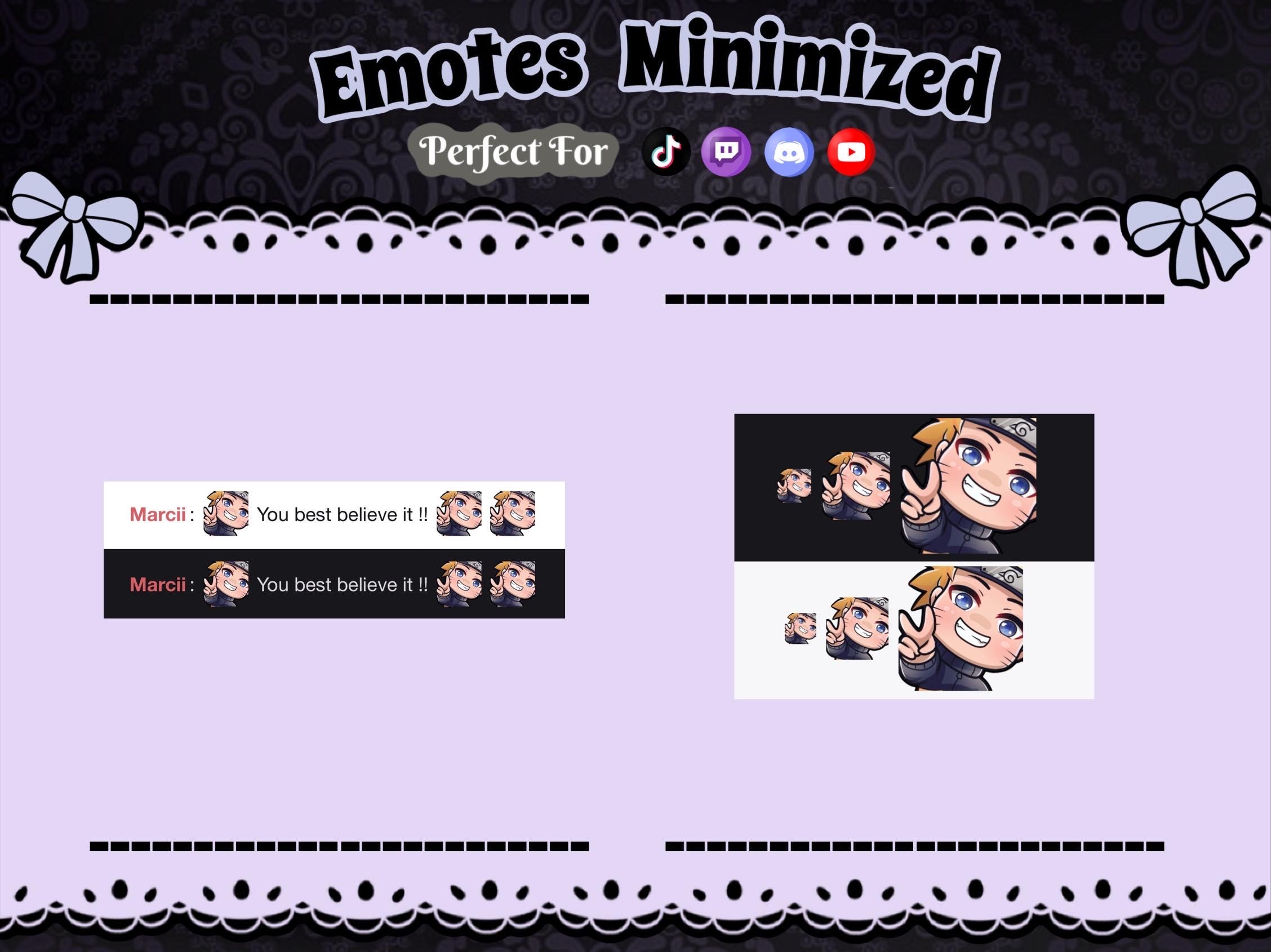 Naruto Shippuden Single Emote | Peace Sign - Etsy