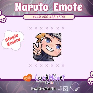 Naruto Shippuden Single Emote Peace Sign - Etsy