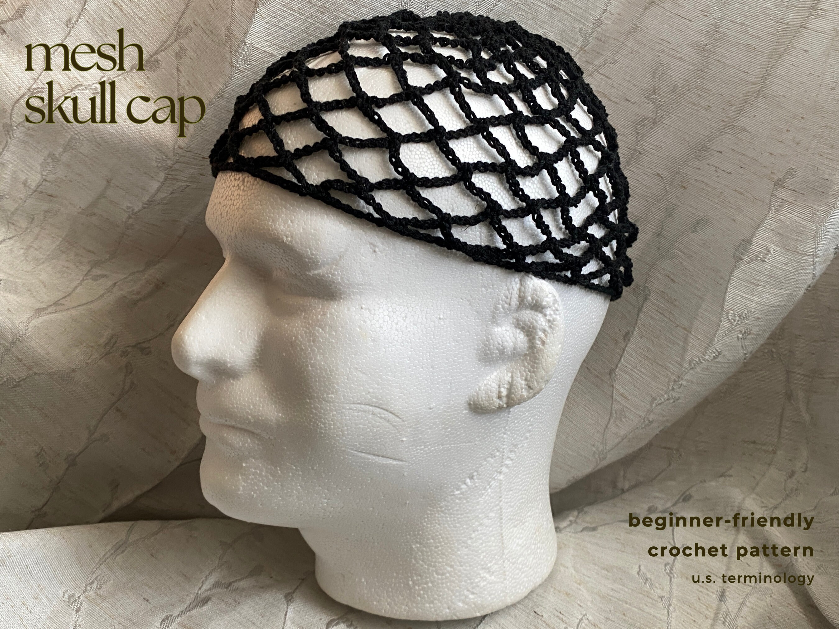 Crochet Trellis Mesh Cap PDF PATTERN ONLY Basic Mesh Cap No. 3 Juliet ...