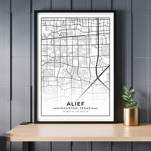 Texas Map Print - Etsy