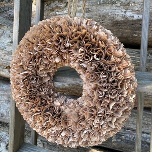 Nutmeg Book Page Hydrangea Wreath - Etsy